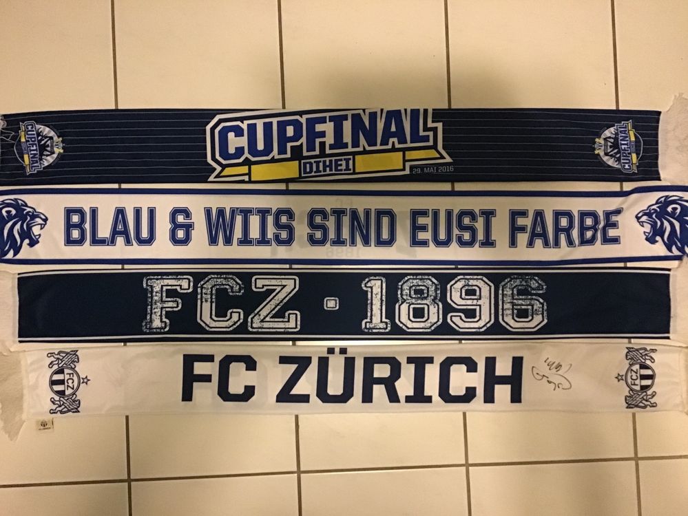 FCZ / Fc Zürich Schal (4 Stück) (Gebraucht) in Fehraltorf für CHF 393 ...