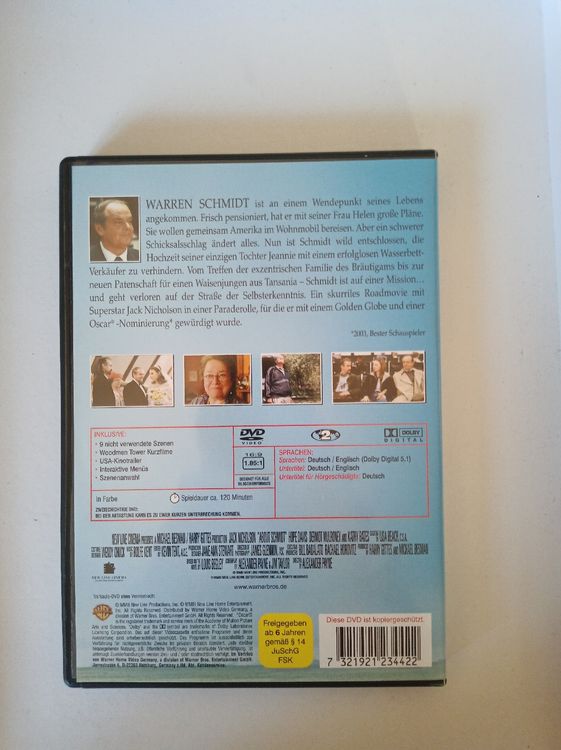 About Schmidt - Jack Nicholson DVD - Top Film für Sammler (Gebraucht ...