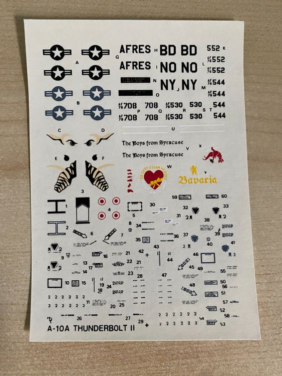 Decals 1/72 - A-10 Thunderbolt II von HDL | Kaufen auf Ricardo