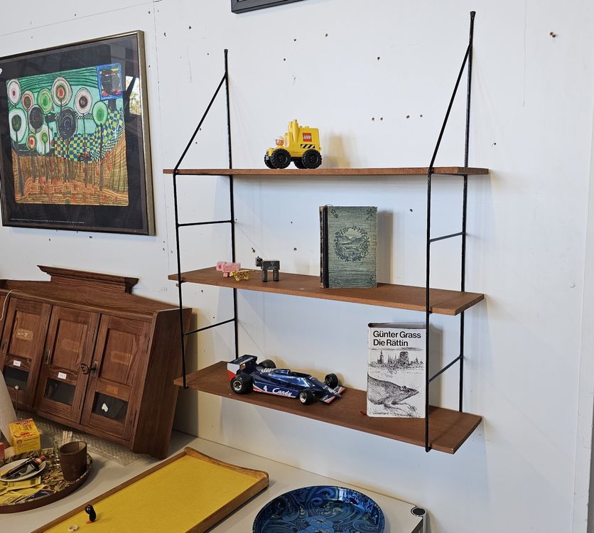 Stringregal 1970s Holz Design String Regal Wandregal Shelf | Kaufen auf ...