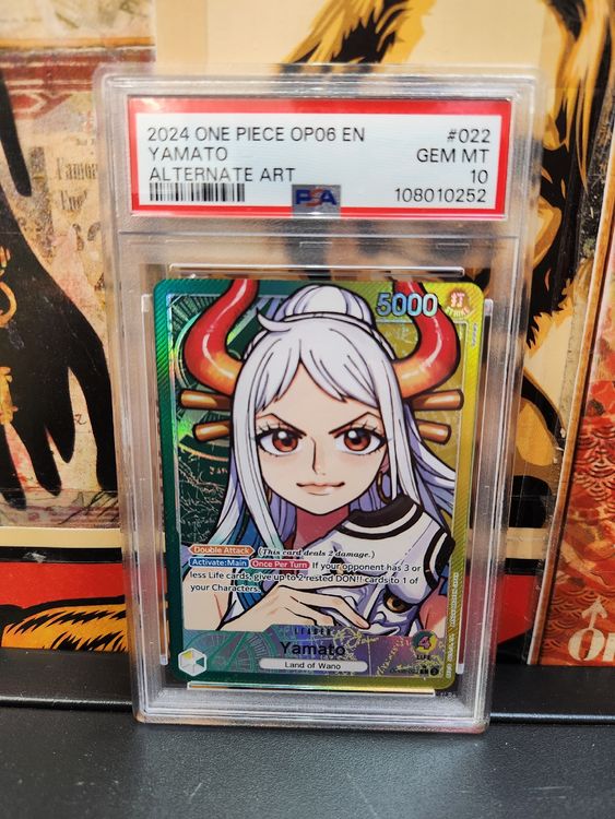 One Piece Karte Yamato Alternate Art Leader PSA10 OP06-022 (Gebraucht ...