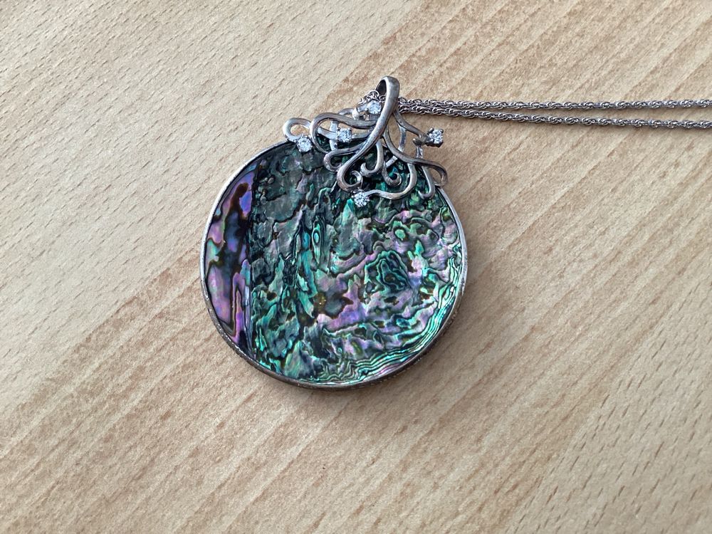 Silber-Kette mit Muschelanhänger ! | Kaufen auf Ricardo