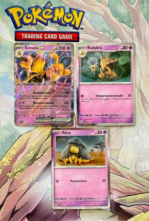 Simsala ex Promo (Deck 151) + Abra + Kadabra (Neu (gemäss Beschreibung ...