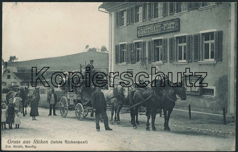 SG Ricken - Post - Postkutsche - Ermetswil - Wattwil (Gebraucht) in Schindellegi für CHF 425 ...