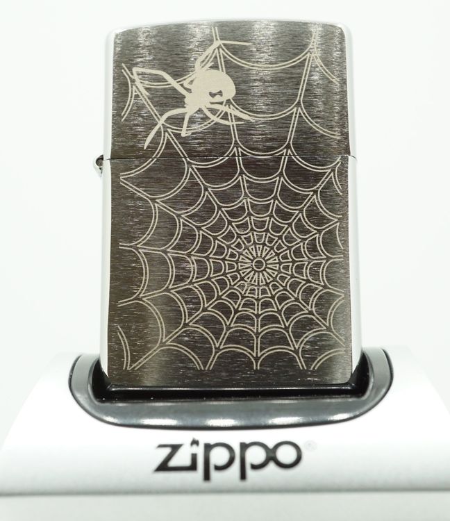 ZIPPO® SPIDER WEB - ENGRAVED - 2017 - UNGEZÜNDET (Neu (gemäss ...