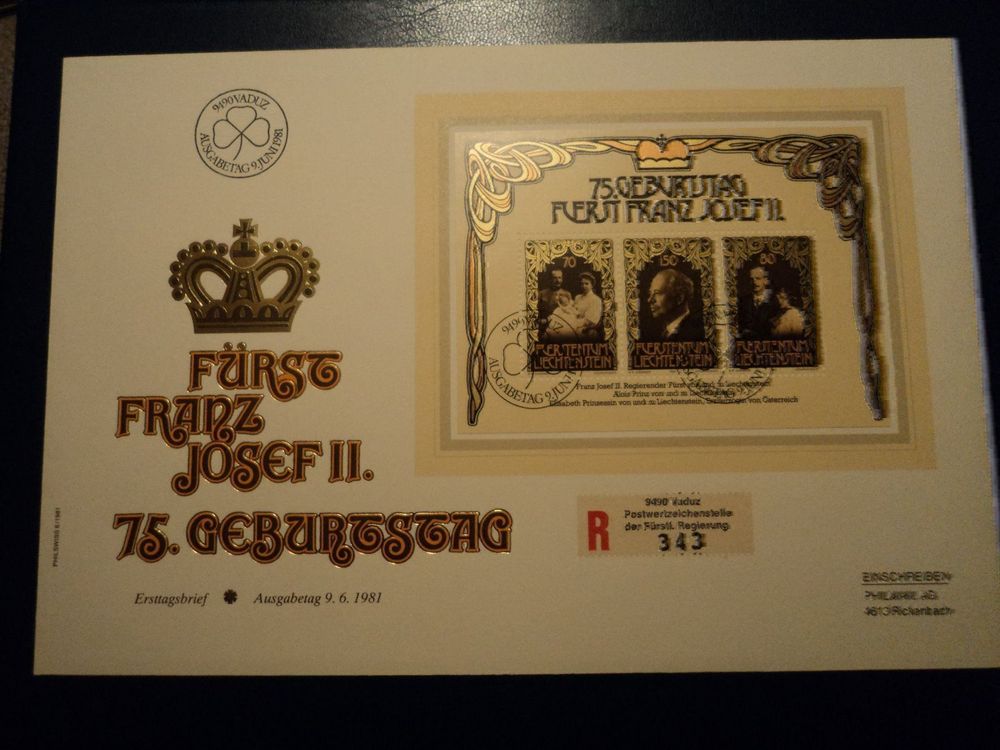 Grossbrief FDC Block 1981 (Gebraucht) in Pfäffikon ZH für CHF 3 – mit Lieferung auf Ricardo kaufen