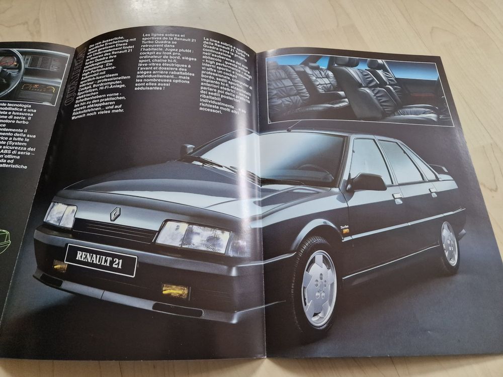 Renault 21 Turbo Quadra Prospekt brochure (Gebraucht) in Mumpf für CHF ...