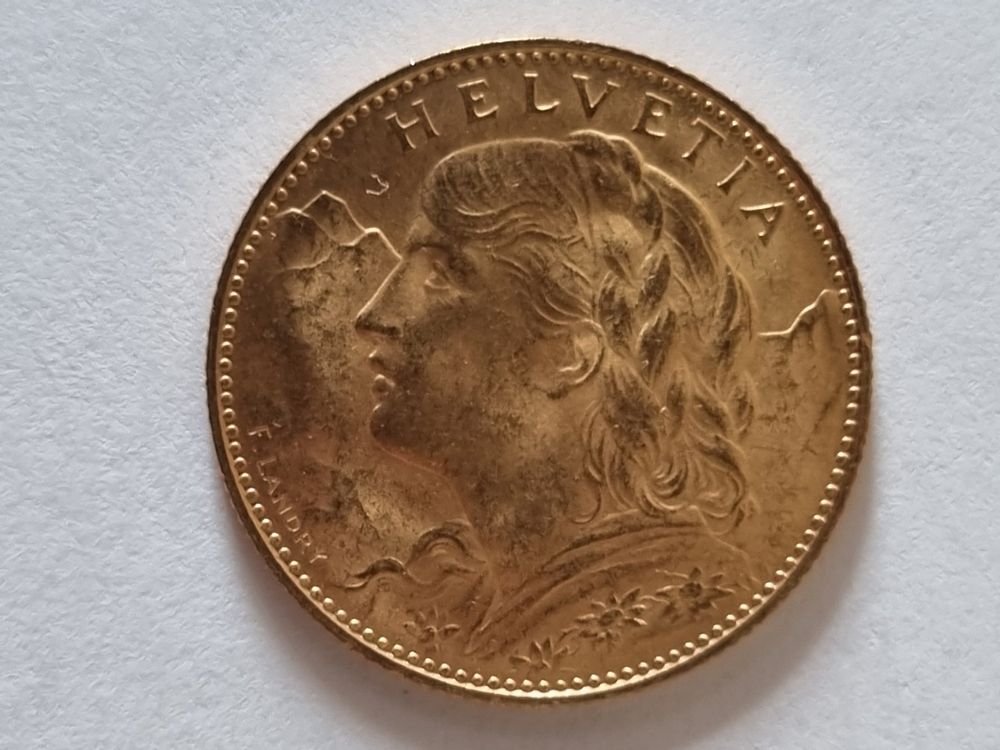 Vreneli 10 Fr 1922 (Gebraucht) in Clarens für CHF 250 – mit Lieferung ...