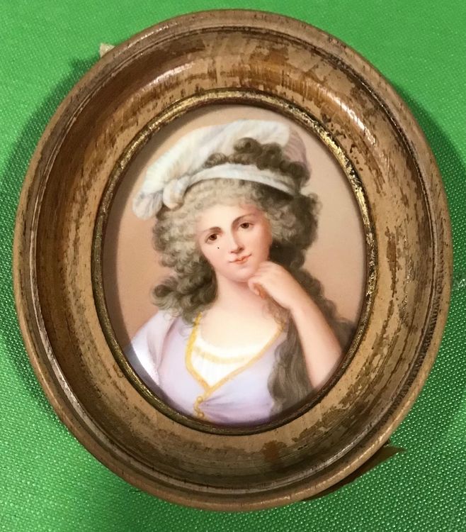 Antike Miniature Gemälde von eine Dame | Kaufen auf Ricardo