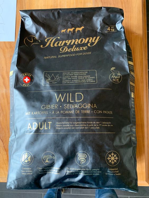 Harmony Hundefutter Wild, halbfeucht, 4kg (Neu und originalverpackt) in Thierachern für CHF 29 ...