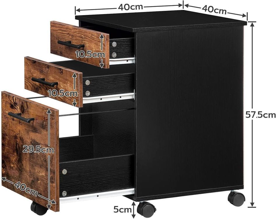 Rollcontainer Korpus Aktenschrank 3 Schubladen Büroschrank (Neu (gemäss Beschreibung)) in ...