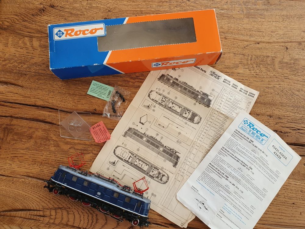 Roco 43431 H0 E-Lok BR 118 der DB mit OVP / Zubehör (Defekt) in ...