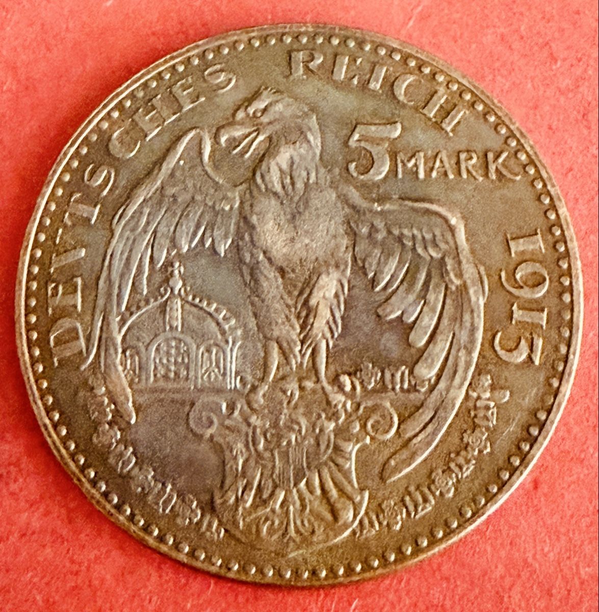 5 Mark1913, Wilhelm II Karl Götze Probe Münze als Belegstück (Gebraucht ...