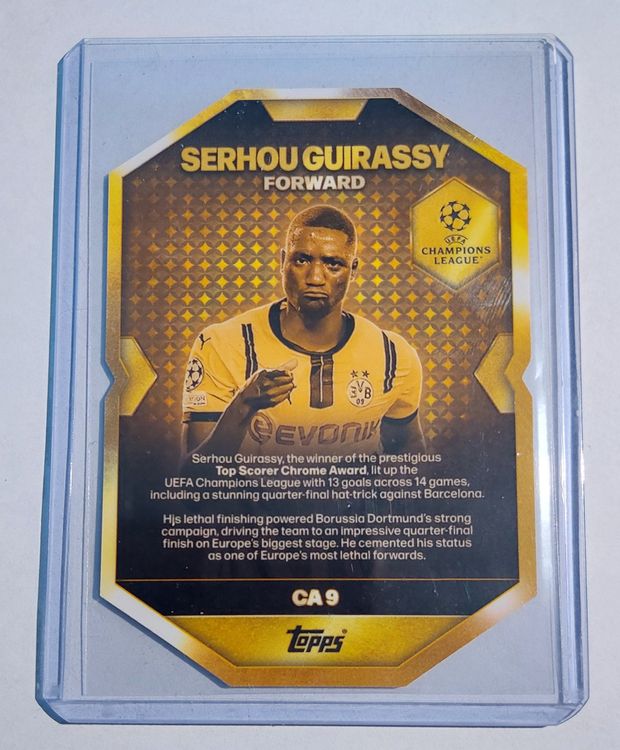 Serhou Guirassy CA9 Chrome Award Shield Match Attax 2025 WOW (Gebraucht ...