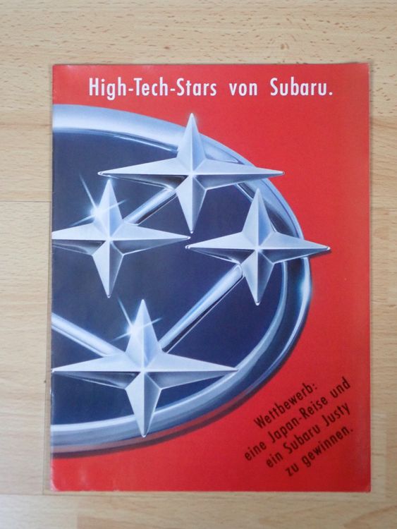 Subaru High-Tech-Stars - Schweizer Prospekt von 1988 - P1598 | Kaufen ...