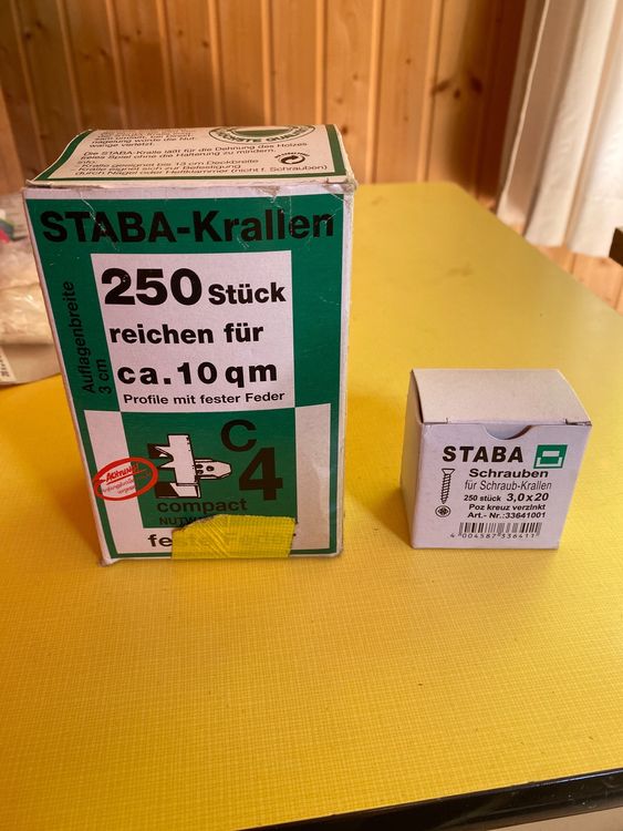 STABA-Krallen C4 250 Stk mit Schrauben (Gebraucht) in Hauenstein für ...