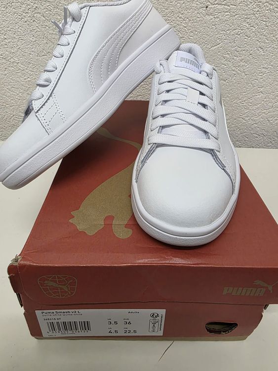 PUMA Sneackers Smash v2L Gr. 36 weiss NEU (Neu und originalverpackt) in ...