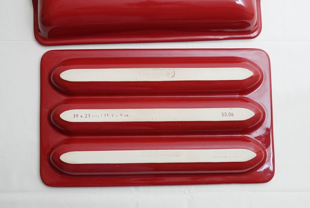 Emile Henry Baguette Brotbackform aus Keramik (Neu (gemäss Beschreibung ...