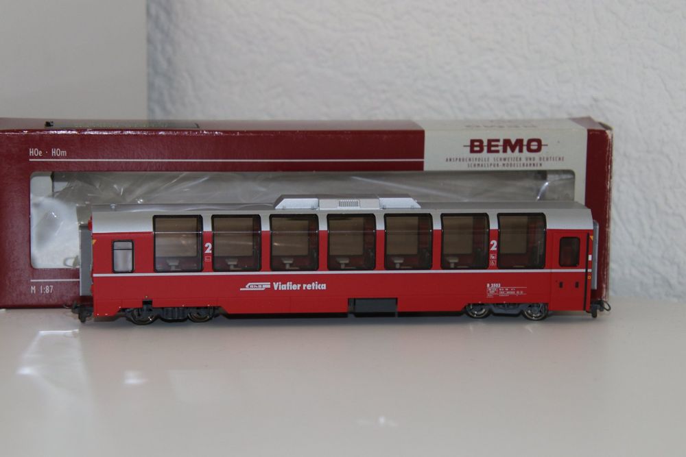 BEMO 3294 103 - RhB B 2503 Bernina Express Panoramawagen (Gebraucht) in Matten b. Interl für CHF ...