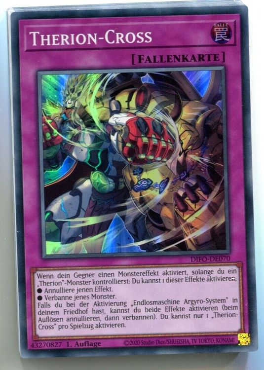 Yu-GI-OH Therion Cross Super Rare DIFO-DE070 | Kaufen auf Ricardo