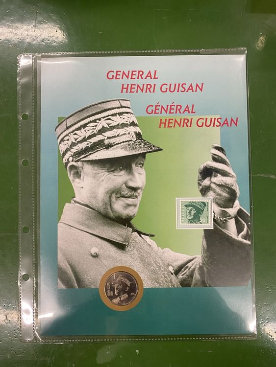 50 Jahre Münze 5.- Briefmarke General Henri Guisan Armee | Kaufen auf Ricardo