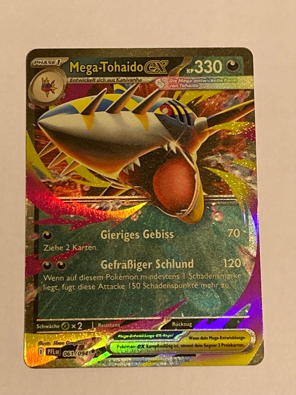 Pokemon FATALE FLAMMEN Mega-Tohaido ex 061 / 094 🇩🇪 DE (Neu (gemäss ...
