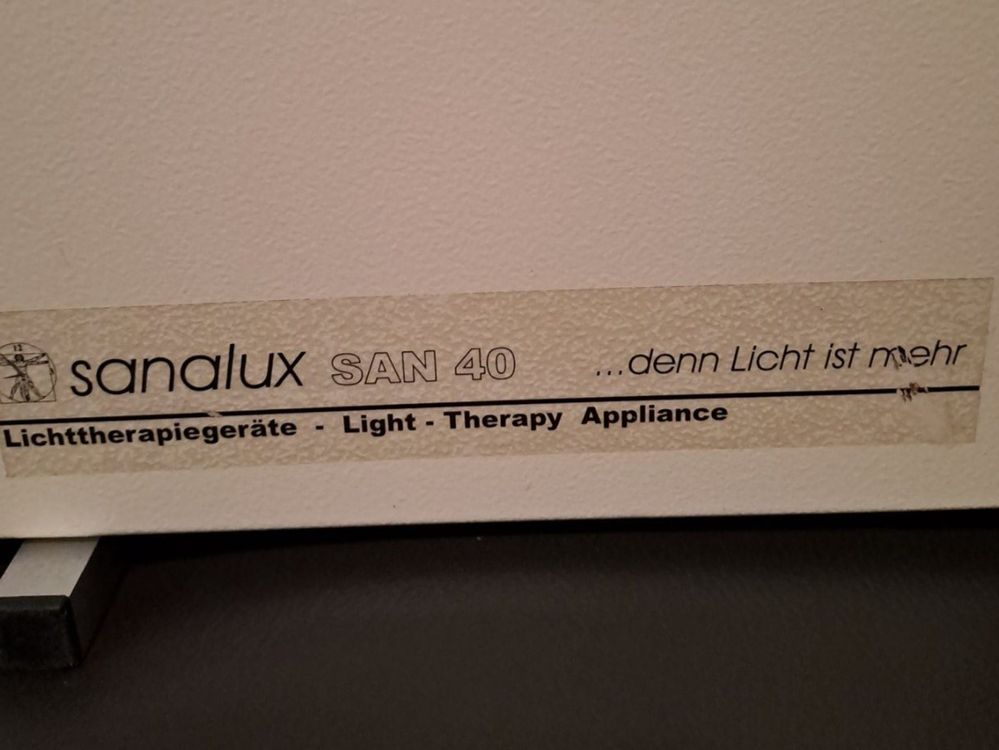Sanalux Lichttherapiegerät SAN 40 Tageslichtlampe (Gebraucht) in ...