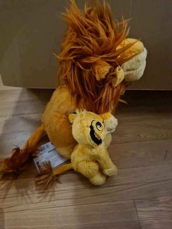 Lion King Mufasa and Simba Together Disney Japan Doll (Neu und ...