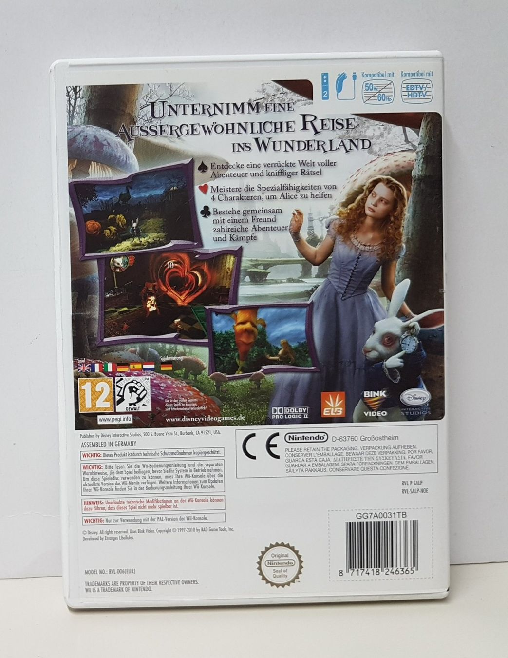 Alice In Wunderland verrückte Welt voller Abenteuer Wii (Gebraucht) in ...