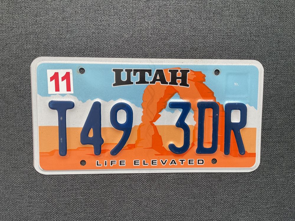 🇺🇸 🇺🇸 USA Nummernschild UTAH - LIFE ELEVATED 🇺🇸🇺🇸 (Gebraucht) in für ...