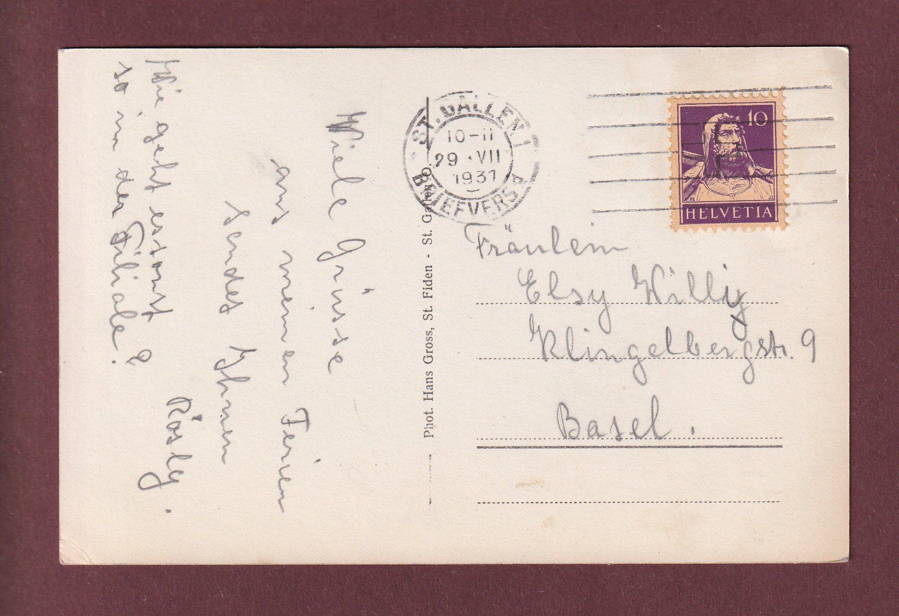 ST. GALLEN - Wildpark Peter & Paul - Gemsfelsen - 1931 (D'occasion) à ...