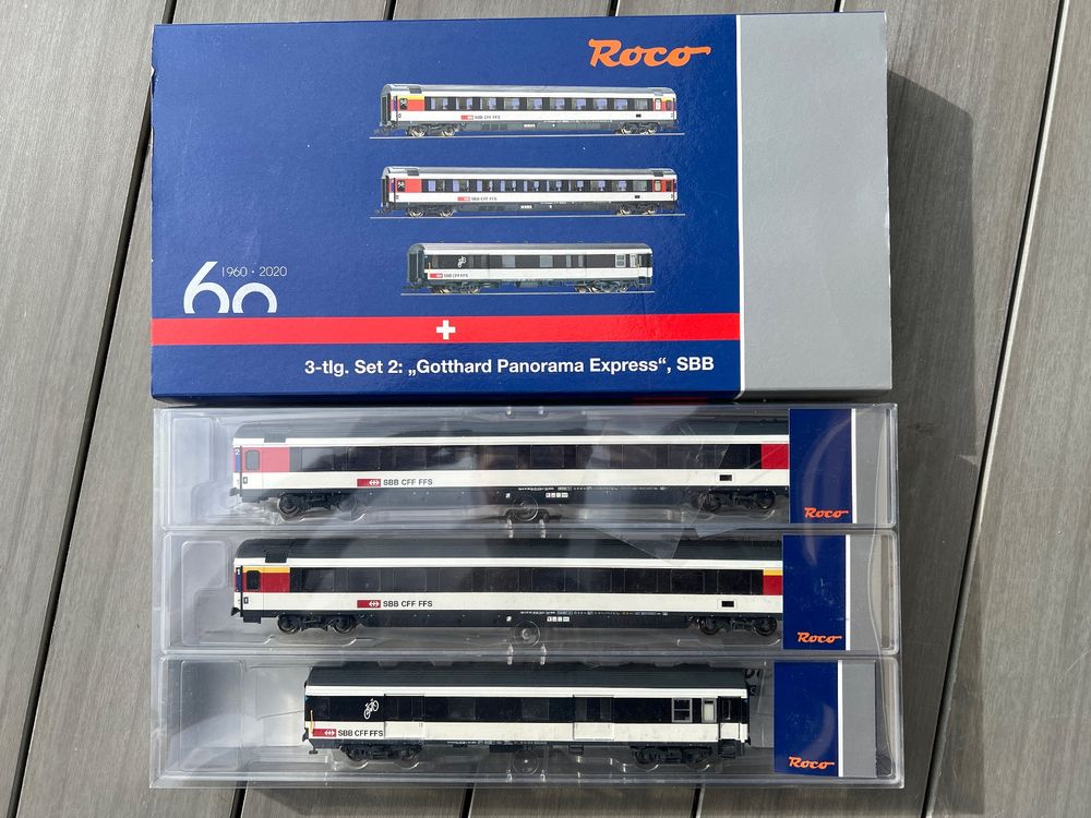 Roco 3 Tlg Set Gotthard Panorama Express SBB CFF FFS | Kaufen auf Ricardo