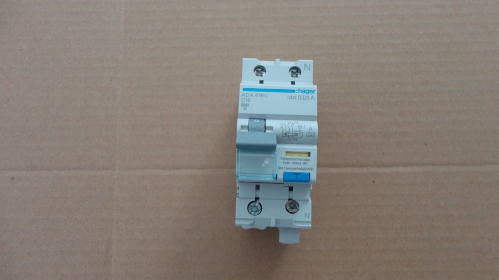 FI/LS Hager ADA 916C 6kA C16A/30mA (LN) (Neu und originalverpackt) in Emmen für CHF 49 – mit ...
