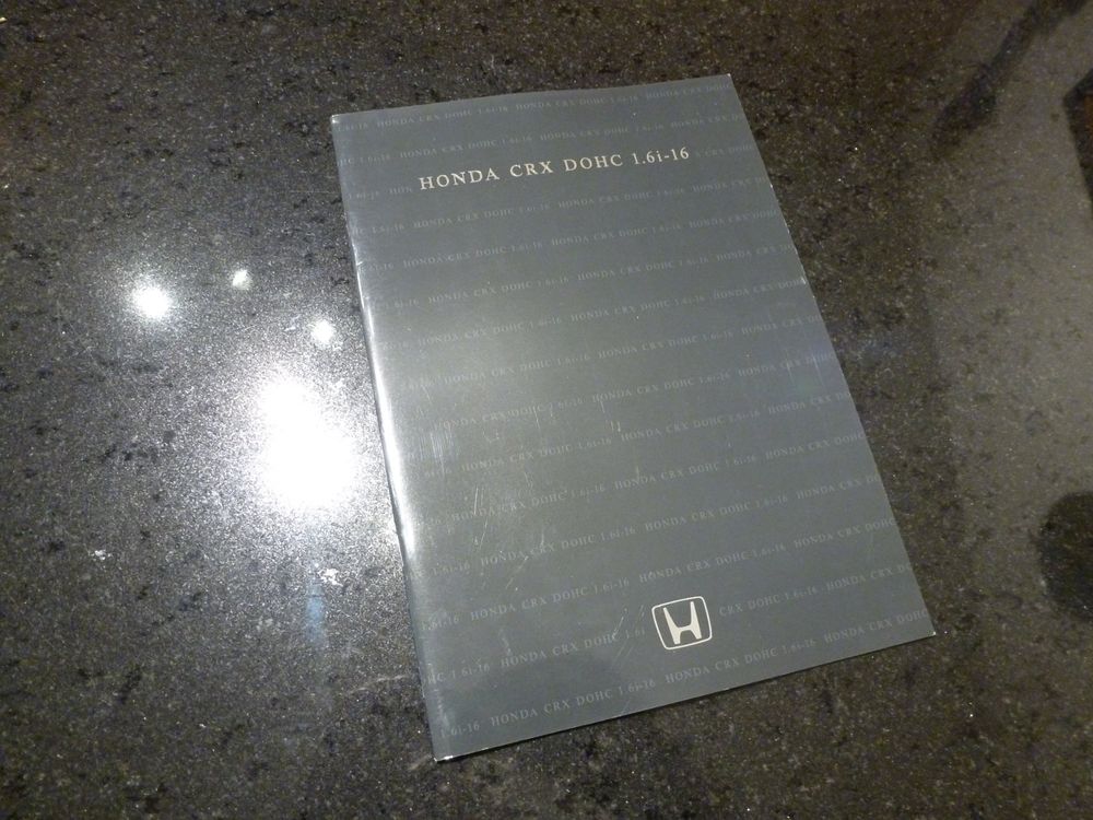 Honda Crx Verkaufsbroschüre Kaufen Auf Ricardo