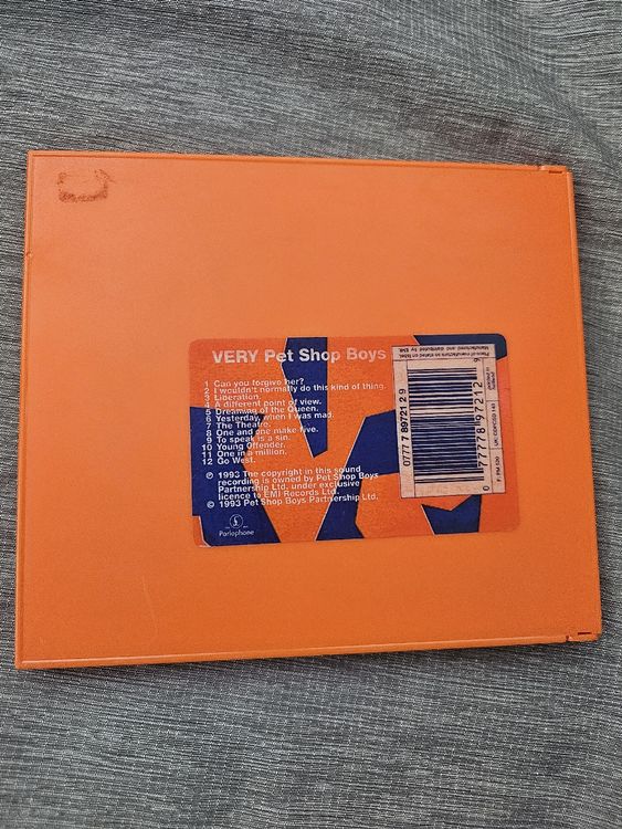 Pet Shop Boys - Very - CD Album original 1993 (D'occasion) à La Joux FR ...