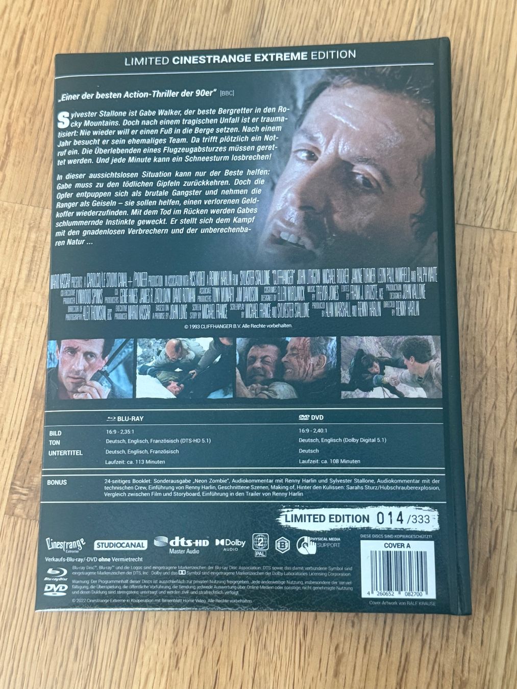 Cliffhanger Mediabook Cover A Wattiert (Gebraucht) in Rothrist für CHF ...