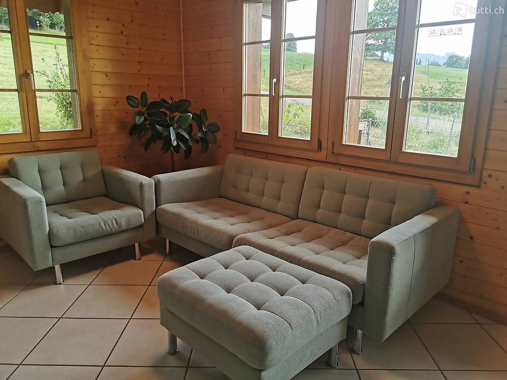 Ikea Sofa & Sessel & Hocker Landskrona (Gebraucht) in Müntschemier für ...