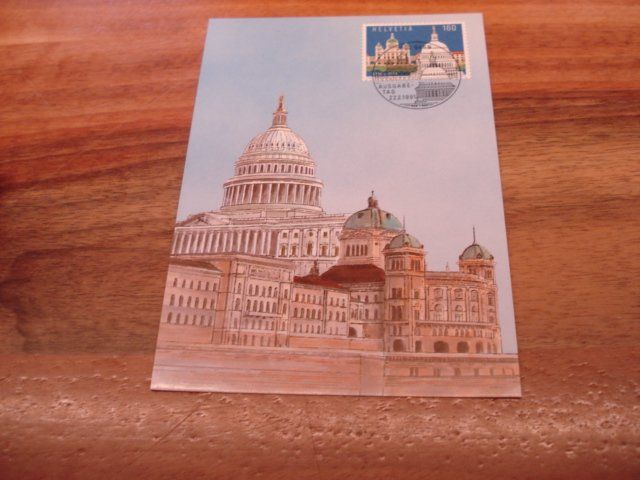 Maximumkarte 1991, Gemeinschaftsausgabe Schweiz - USA | Kaufen auf Ricardo