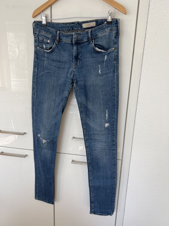 H&M denim skinny jeans low waist 40 blue (Neu (gemäss Beschreibung)) in ...