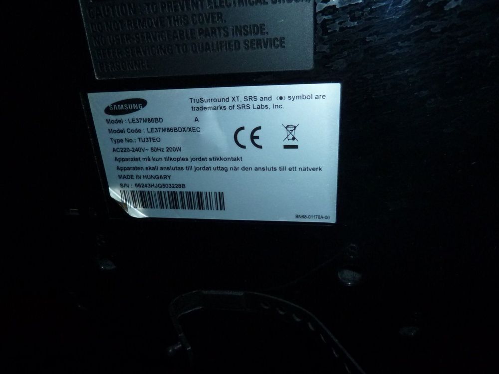 Samsung LE37M86BD LCD TV (Gebraucht) in Salez für CHF 55 – nur Abholung ...