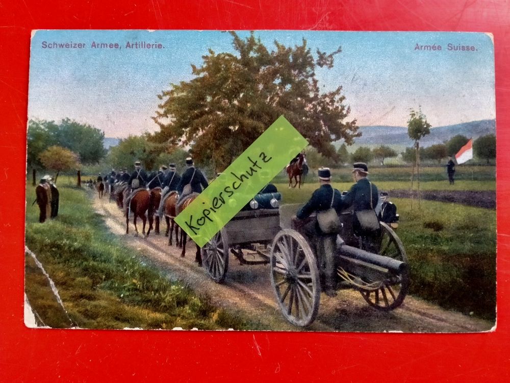 AK Schweizer Armee Suisse Artillerie Militär 1912 (Gebraucht) in Küssnacht am Rigi für CHF 6 ...