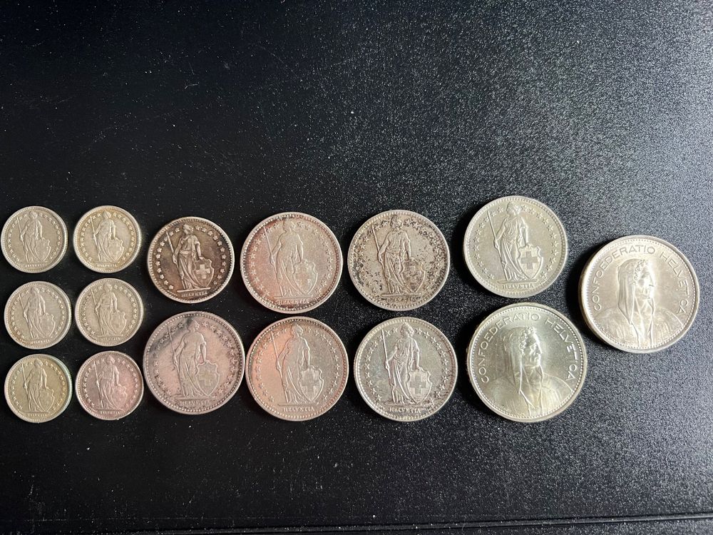 Schweiz Silber Münz ab 1894 (Gebraucht) in Gais für CHF 57.1 – mit ...