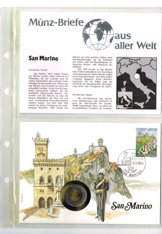 San Marino_1983_Münzbrief mit Beschreibung | Kaufen auf Ricardo