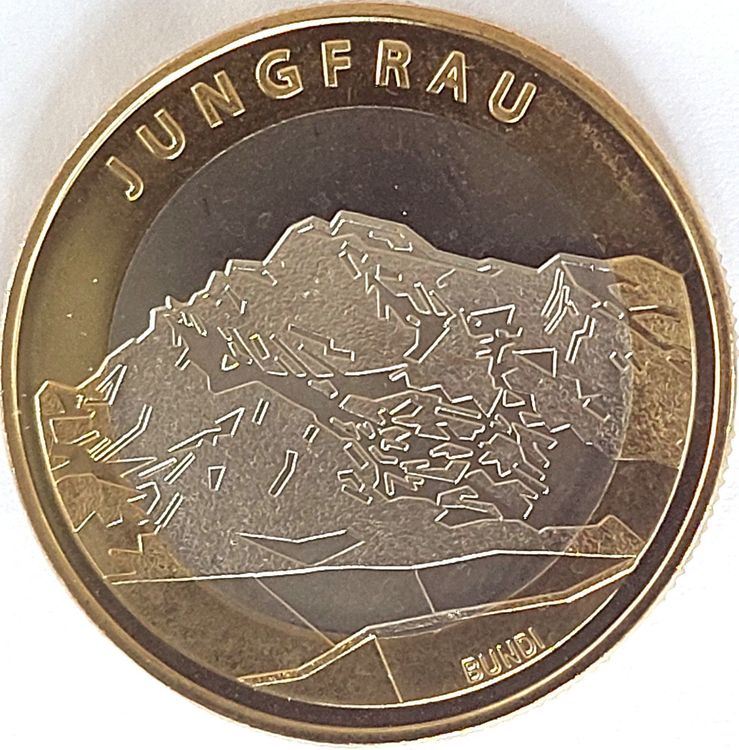 10 Fr. Gedenkmünze 2005 Jungfrau Bimetall stgl. (Neu (gemäss Beschreibung)) in Arch für CHF 12 ...