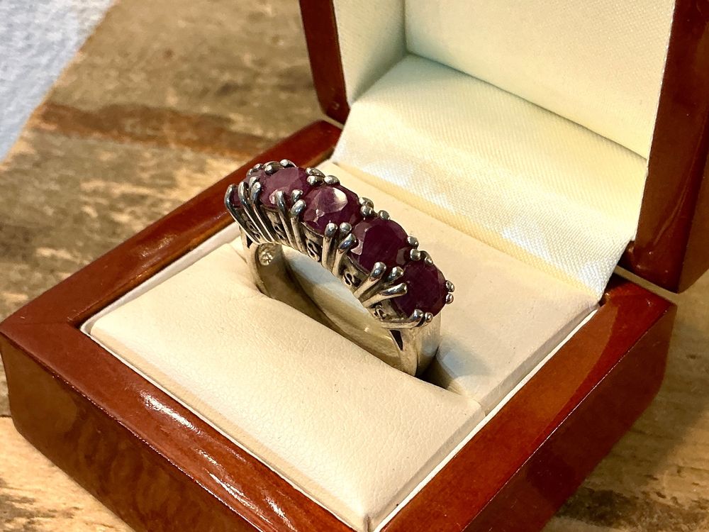 VINTAGE RING STERLING 925 RUBINE, GR.66 (GROSS) (Gebraucht) in Biglen ...