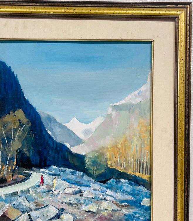 Sinischa Christen (1922-2007) Grosse Berglandschaft Gemälde | Kaufen ...