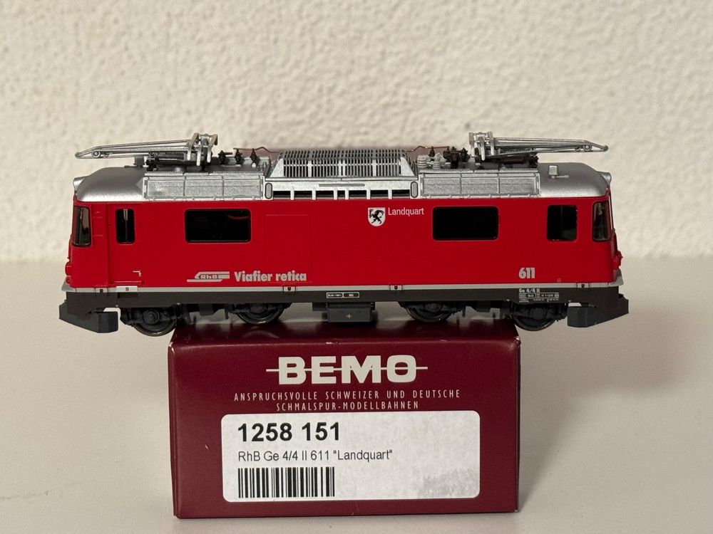 Rhb Bemo 1258 151 Ge 4/4 II 611 Landquart digital | Kaufen auf Ricardo