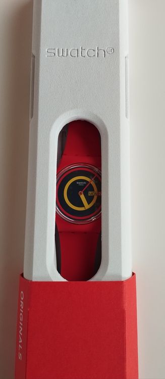 swatch concentric red SO28R702 NEW | Kaufen auf Ricardo