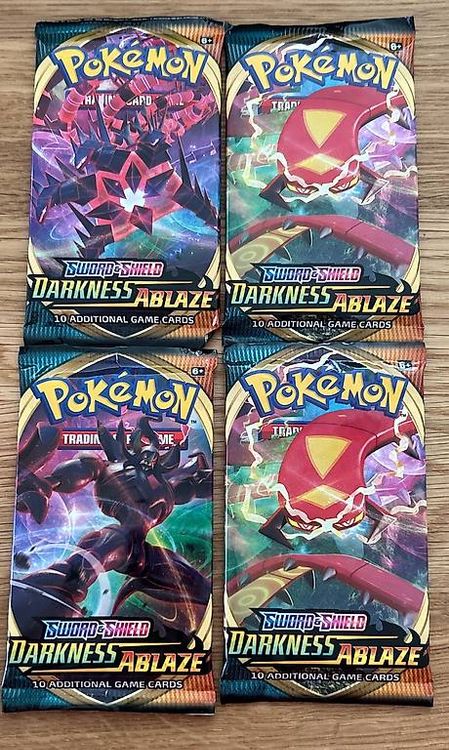 4 mal Pokemon Booster Darkness Ablaze EN OVP (Gebraucht) in Seuzach für ...