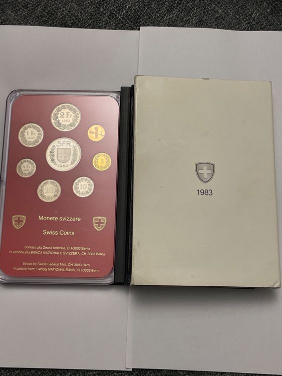 Münzsatz Schweiz 1983 PP (Neu und originalverpackt) in Schlossrued für CHF 45 – mit Lieferung ...